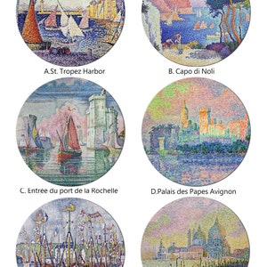 Paul Singac Oval Round Placemats for Round Tables Tactile Basket ...