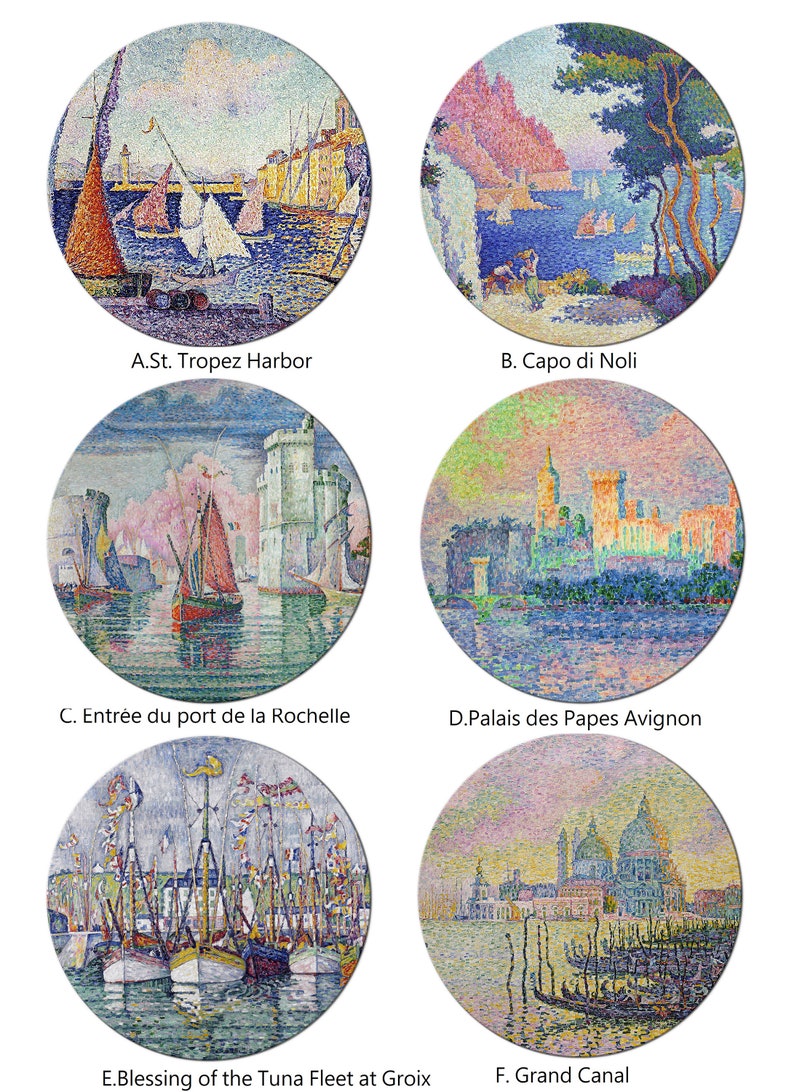 Paul Singac Oval Round Placemats for Round Tables Tactile - Etsy