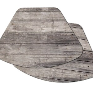 Weathered Grey Wood Placemats for Round Table Tactile Basket Texture ...