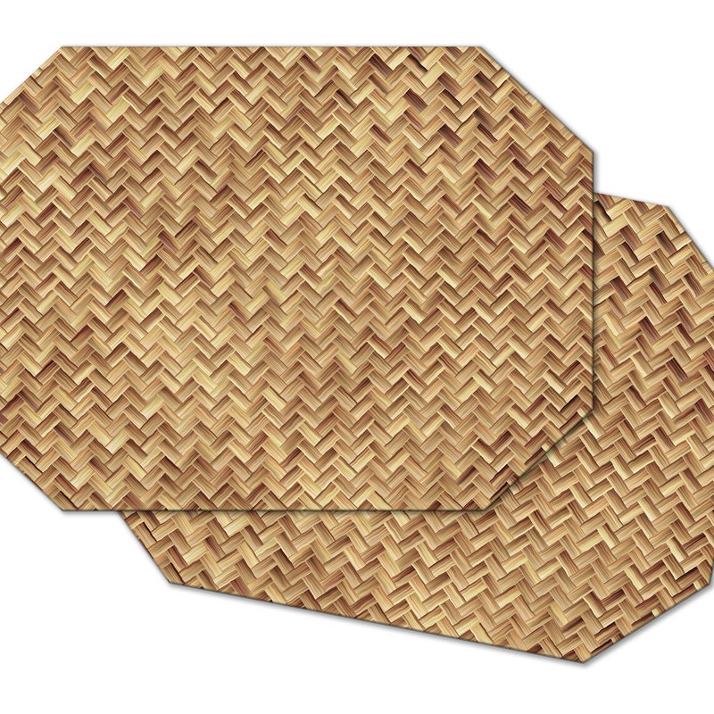 Round Wicker Placemats - Etsy