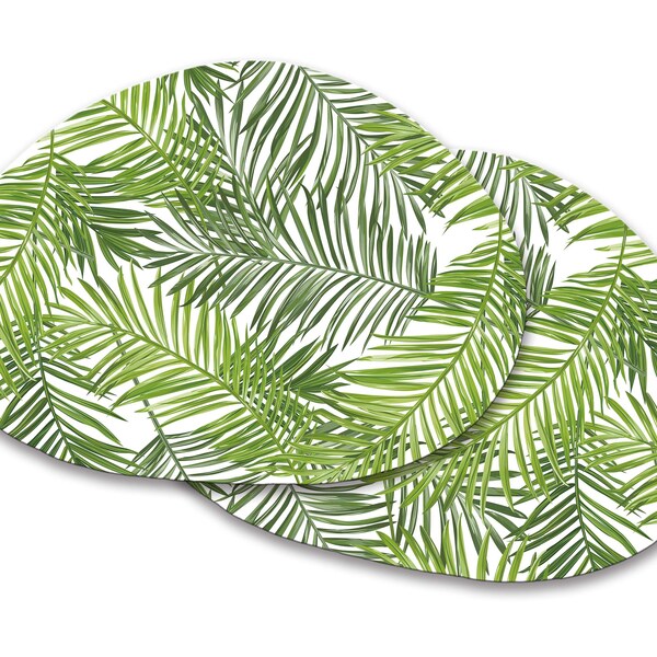 Palm Leaf Placemats - Etsy