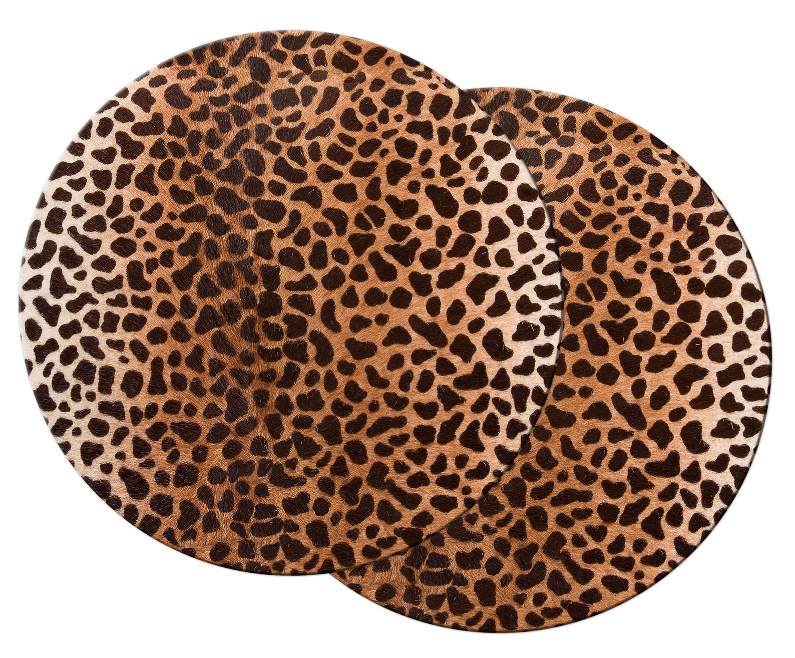 Leopard Wedge Placemats for Round Tables Tactile Basket | Etsy