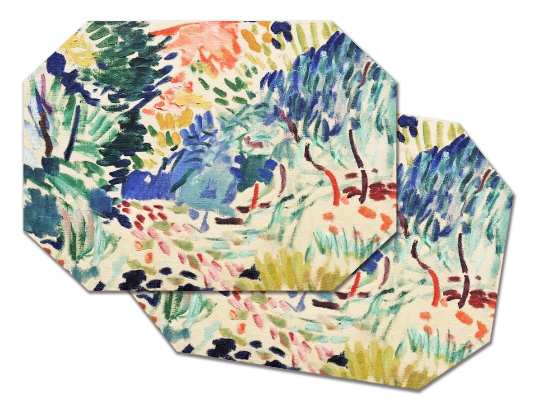 Henri Matisse Placemat Landscape for Round Tables Tactile - Etsy