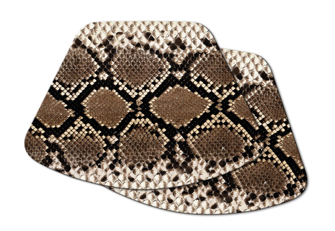 Grey Python Snake Placemats for Round Table Tactile Basket | Etsy