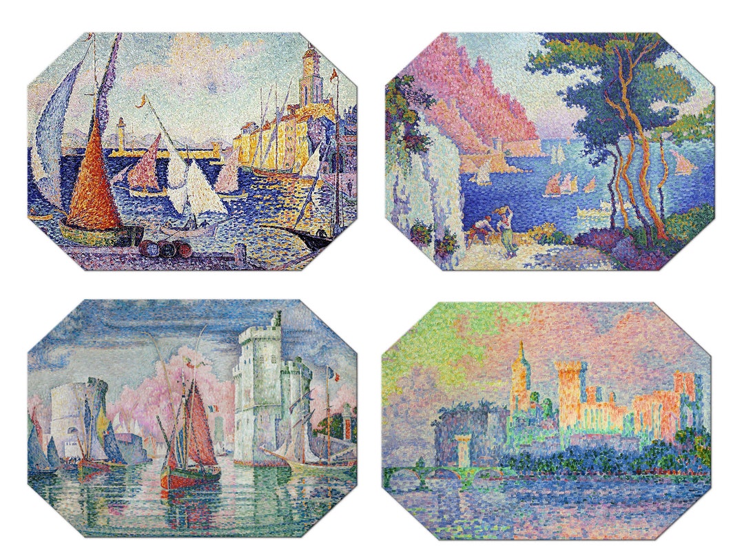 Paul Singac Oval Round Placemats for Round Tables Tactile Basket ...