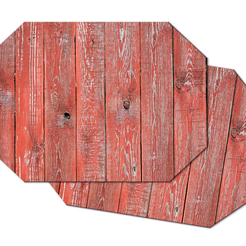 Round Red Placemats - Etsy