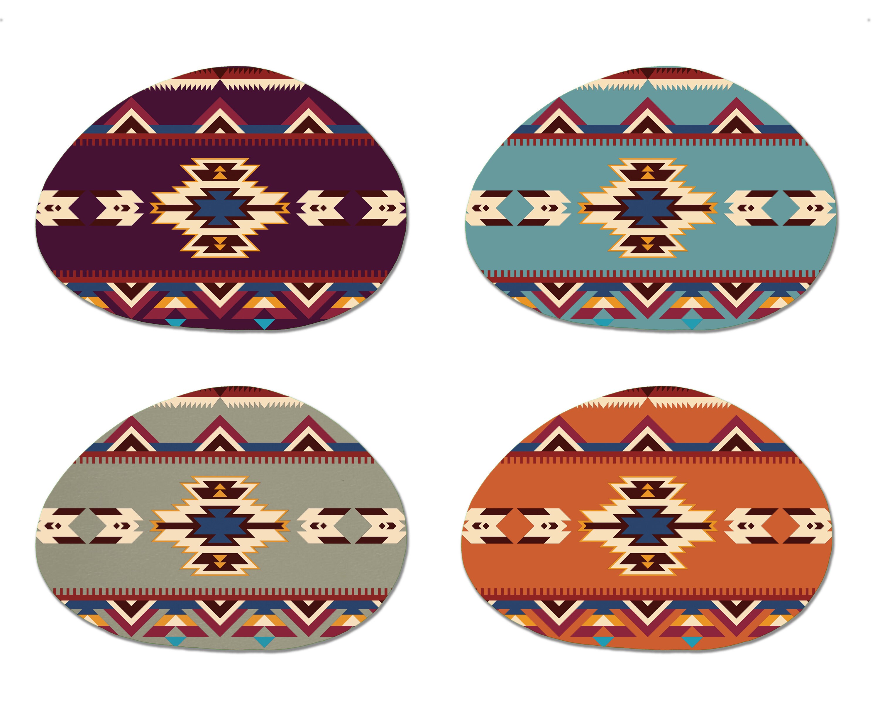 Southwest Aztec Placemats for Round Tables Tactile Basket - Etsy