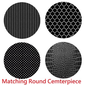 Black Wedge Placemat for Round Tables Tactile Basket Texture Hemmed ...