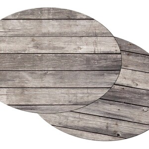 Weathered Grey Wood Placemats for Round Table Tactile Basket Texture ...