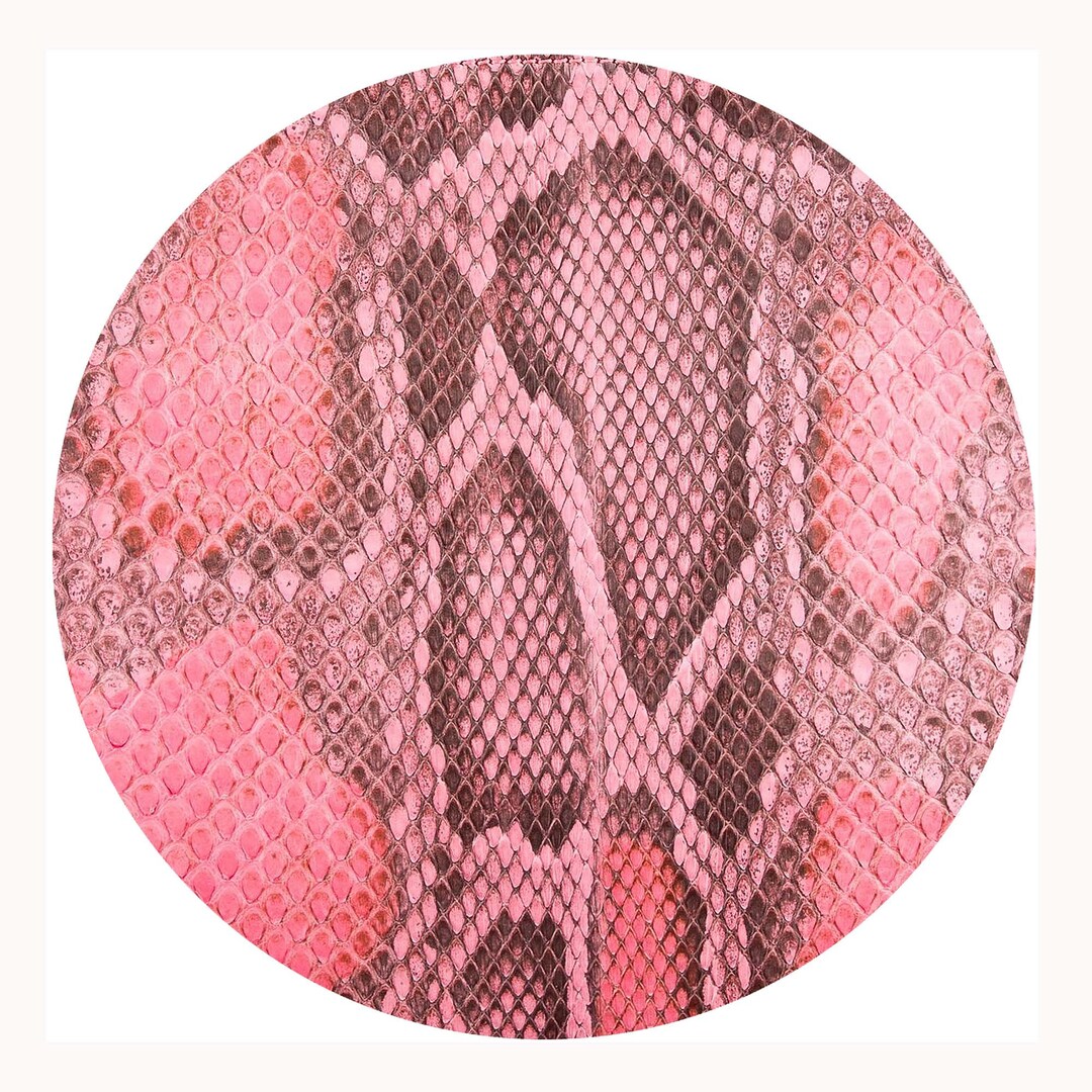 Python Snake Round Placemat Pink Burlap Textured Hemmed Edge - Etsy