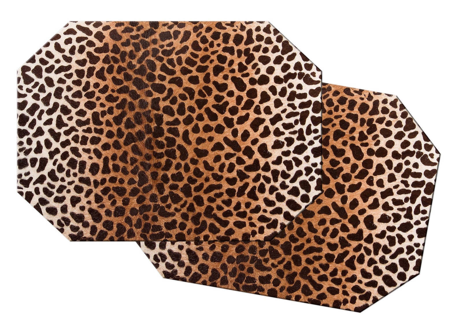 Leopard Wedge Placemats for Round Tables Tactile Basket | Etsy