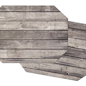 Weathered Grey Wood Placemats for Round Table Tactile Basket Texture ...