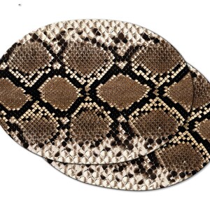 Grey Python Snake Placemats for Round Table Tactile Basket Texture ...