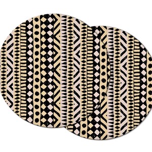 Rustic Aztec Tribal Wedge Placemats for Round Table Tactile - Etsy