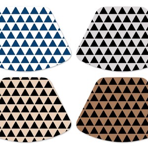 Geometric Triangle Round Oval Placemats for Round Tables Tactile Woven ...
