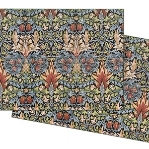William Morris Snake Head Wedge Placemats for Round Table Tactile ...