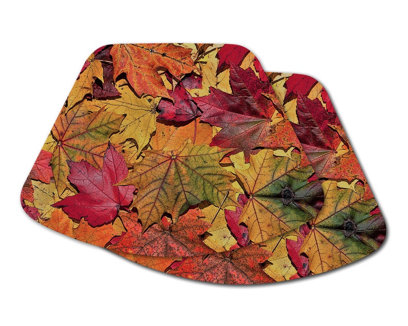 Maple Leaf Placemats for Round Tables Tactile Basket Texture - Etsy