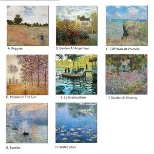 Claude Monet Placemats for Round Tables Tactile Basket Texture Hemmed ...