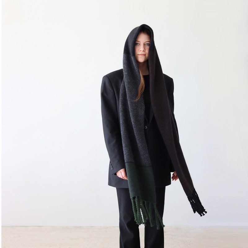 Hood Scarf Fuzzy - Etsy UK