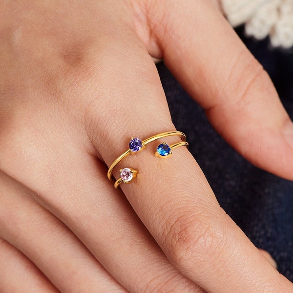 Family Rings With Birthstones - Etsy