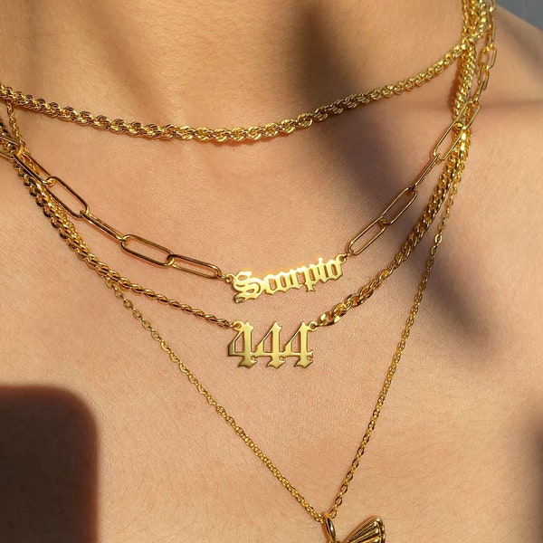 Number Necklace - Etsy