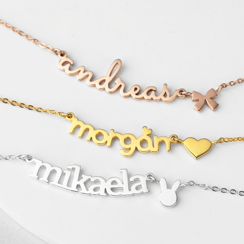 Girls Name Necklace - Etsy
