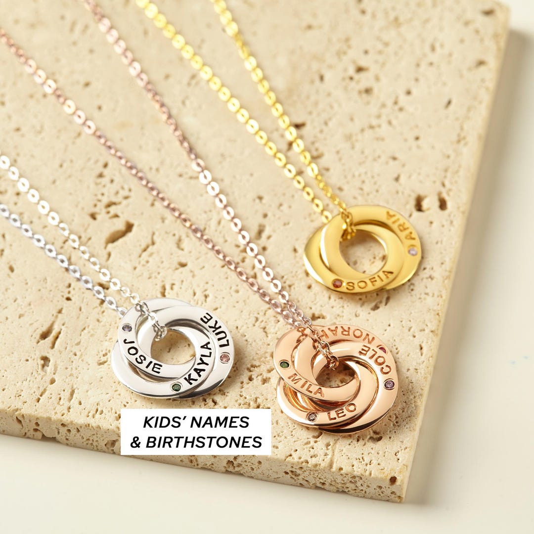Family Necklace for Mom, Personalized Gifts for Mom, Mother Christmas ...