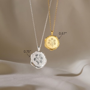 Birth Flower Bouquet Necklace, Multiple Birth Flower Jewelry, Gift for ...