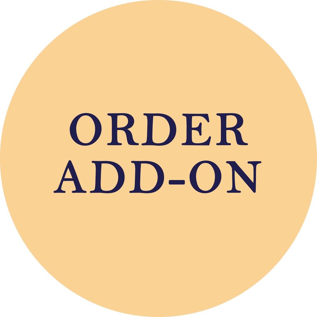 Order Add-on - Etsy