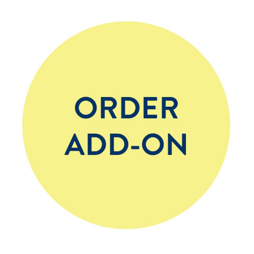 NEW Order Add-on - Etsy