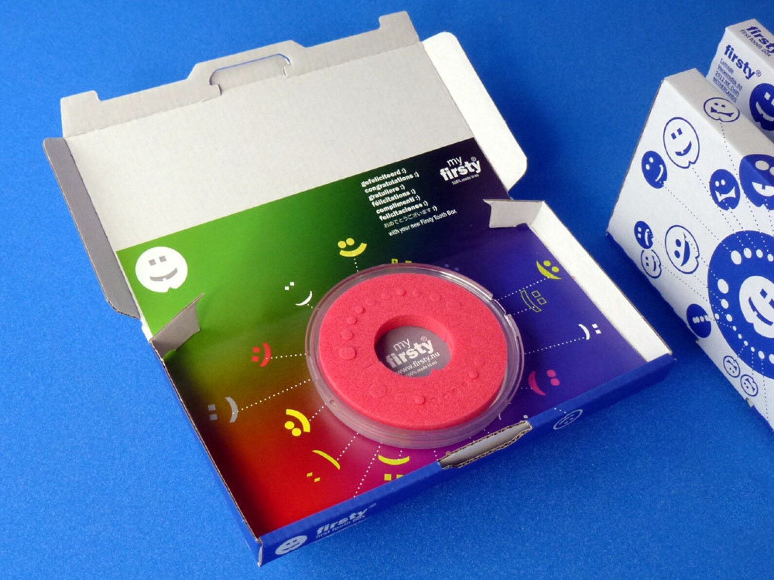 Baby Tooth Keepsake Box firsty Round red Boy Girl - Etsy