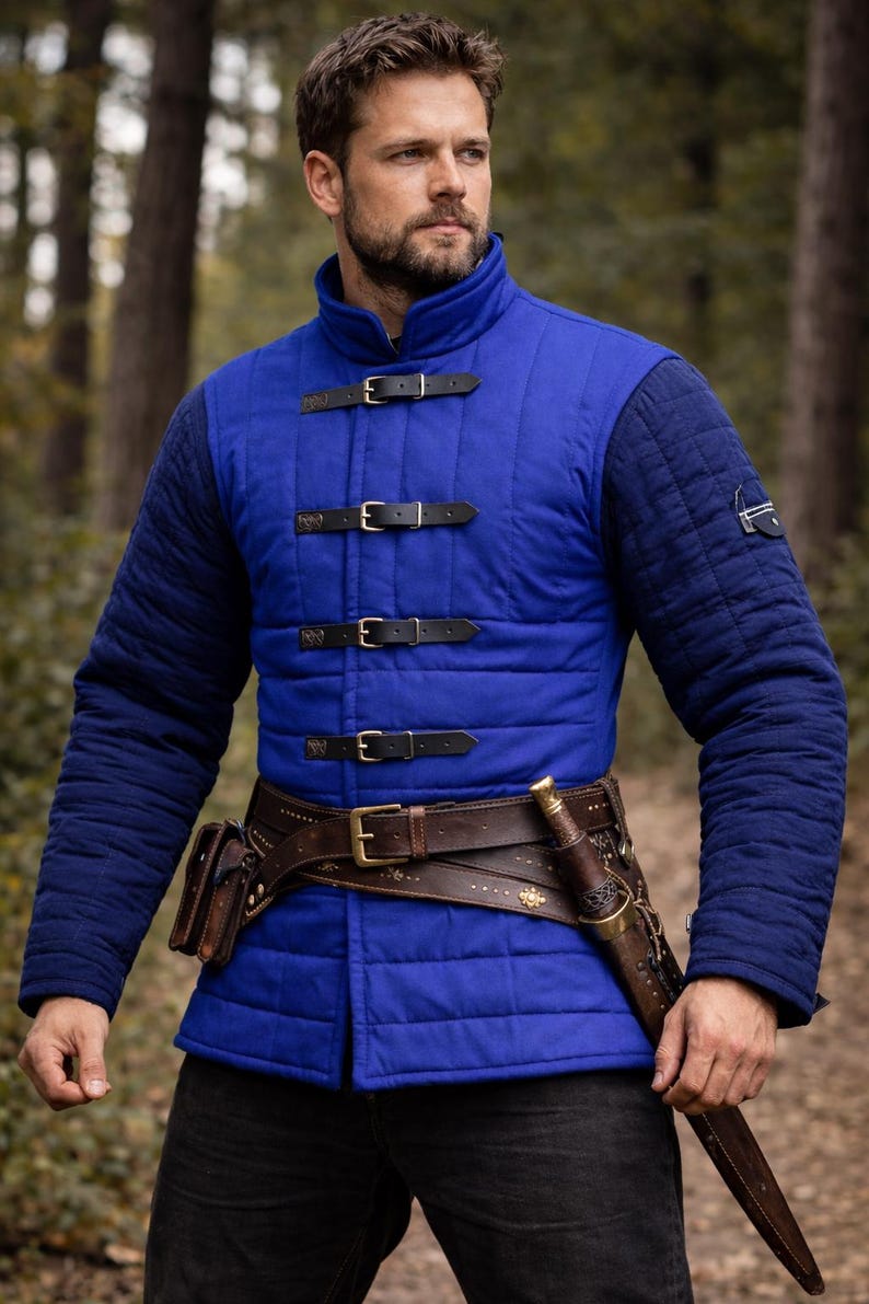 Medieval Gambeson Quilted Light Padded Costumes LARP, SCA, HEMA ...