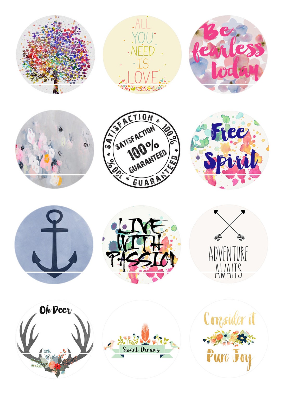 CT97 Free Sprit 12 Images/drawings/digital Collages for - Etsy