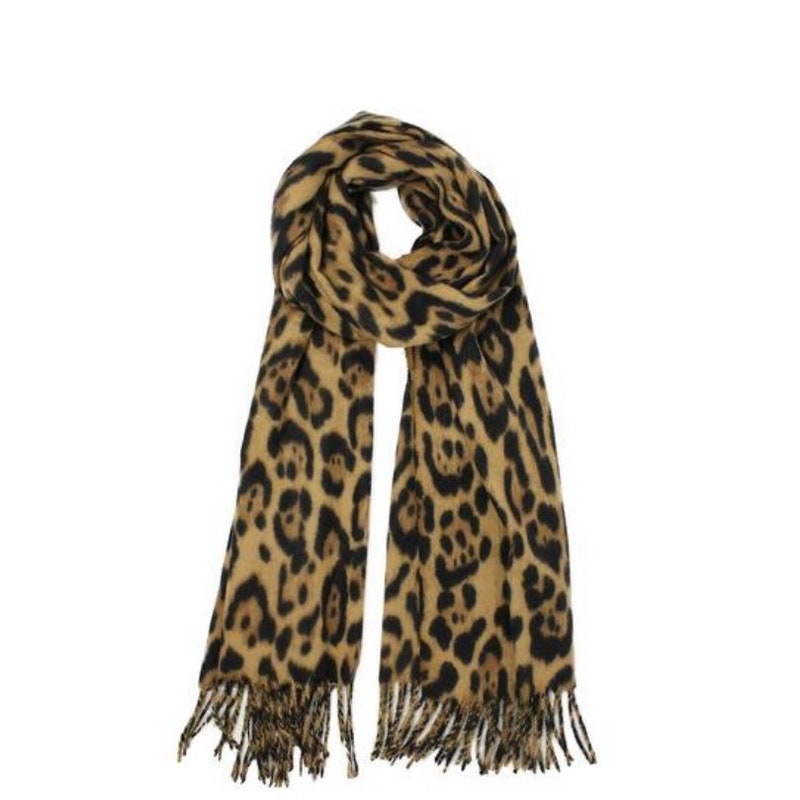Leopard Print Scarf - Etsy UK