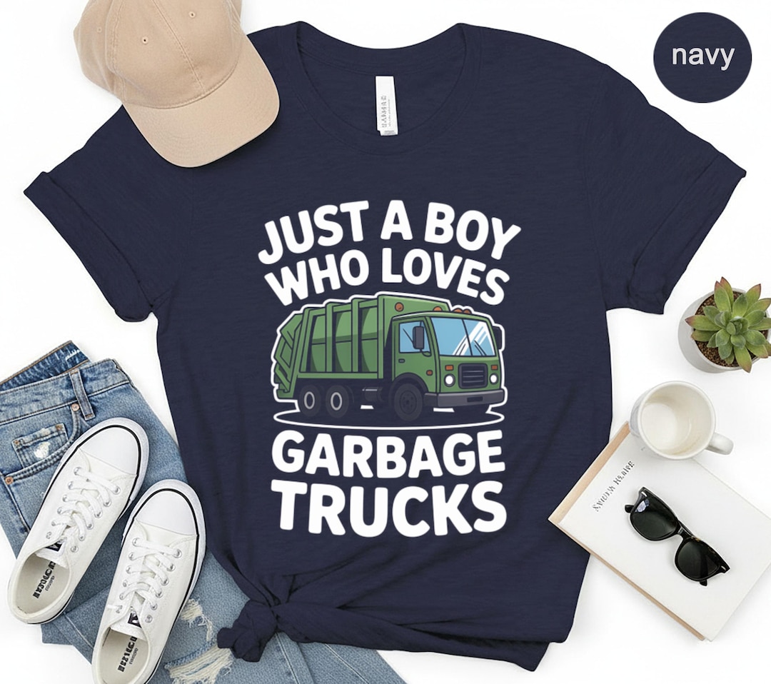 Garbage Truck Toddler Shirt | Trash Truck Kids Tee | Garbage Day Gift ...