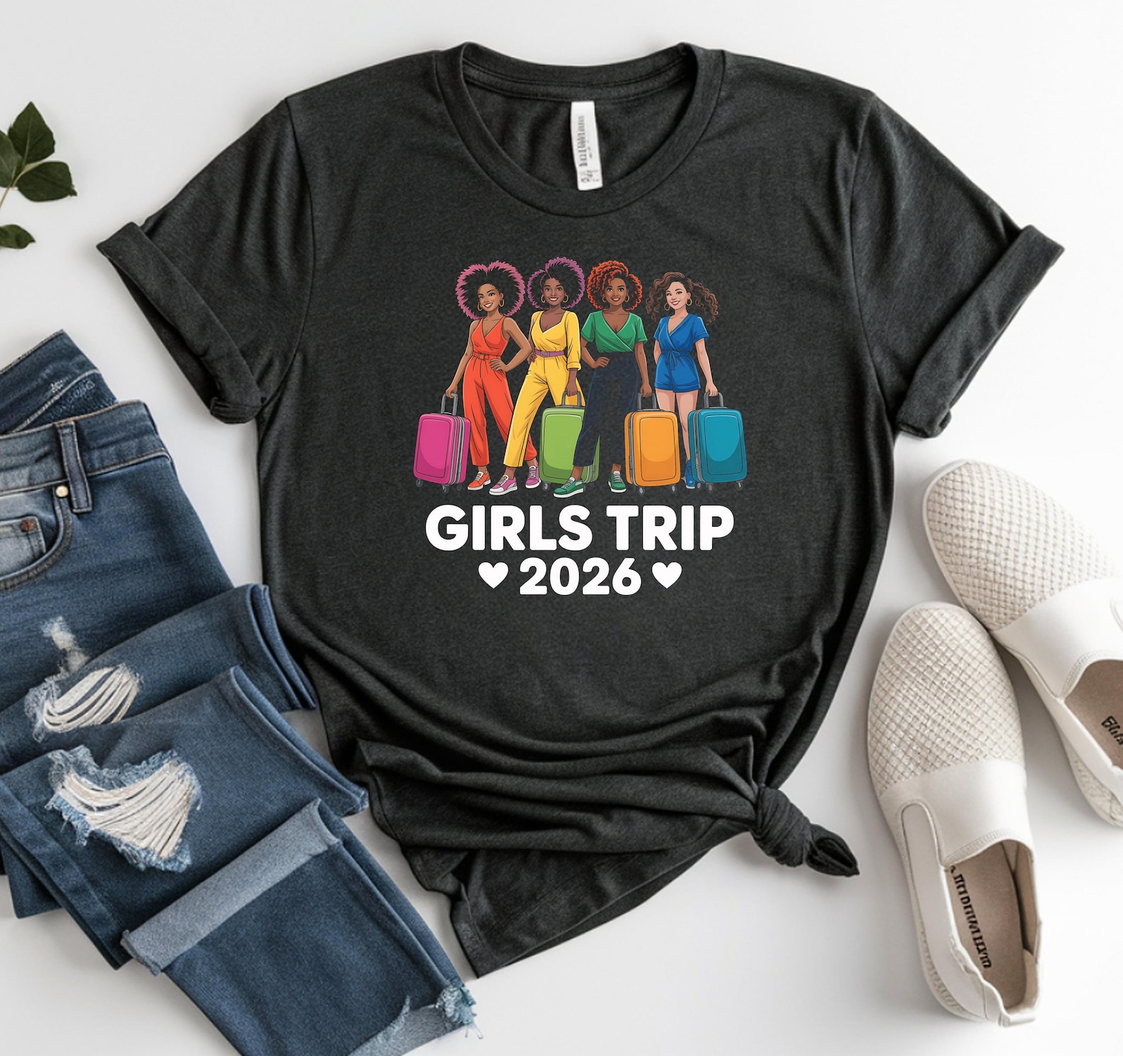 Girls Trip 2026 Vacation Shirt, Matching Squad Getaway Tee, Travel ...