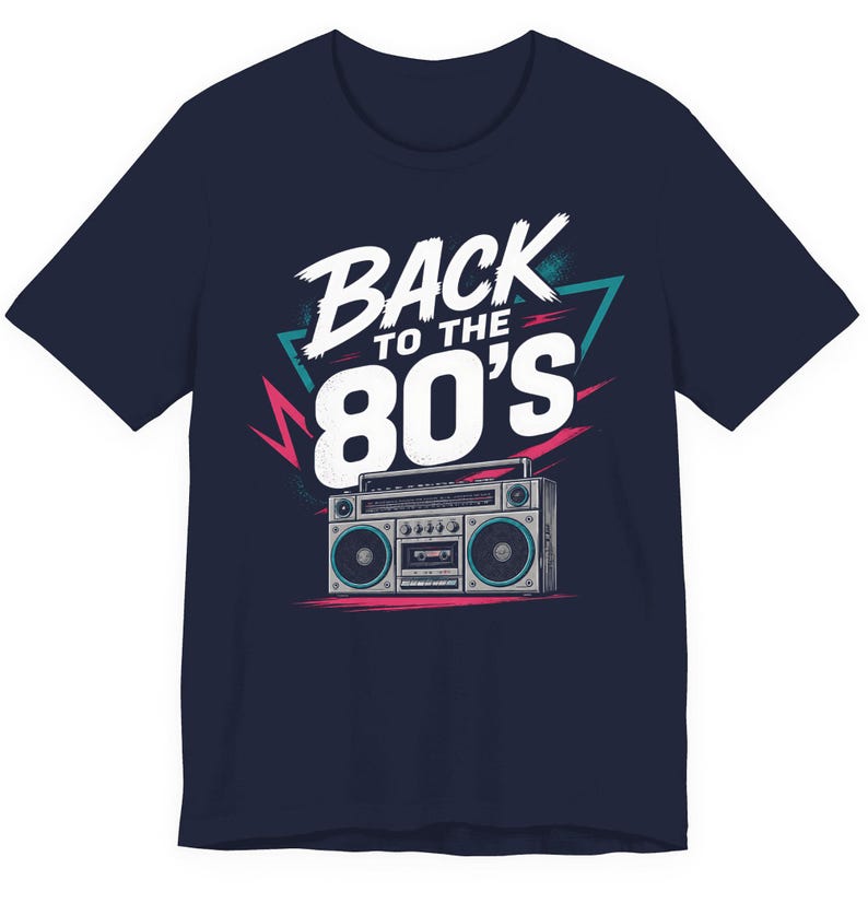 Retro 80s Boombox Tee, Vintage Nostalgic Party Shirt, 90s Throwback ...