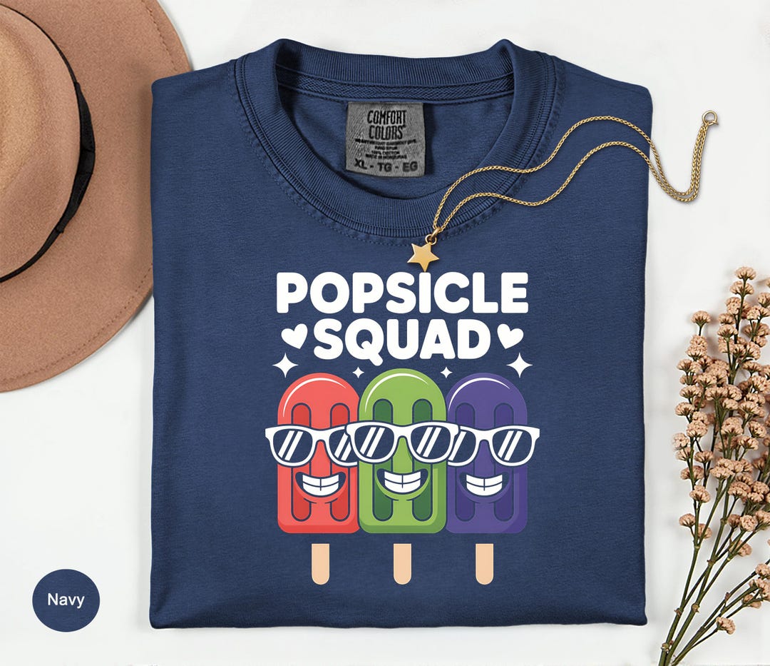 Popsicle Squad Shirt | Bestie Group Gift | Retro Vacation Beach Tee ...