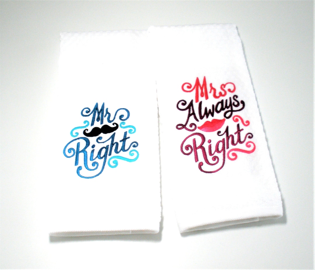 Wedding Kitchen Towel Set, Gift for Couple - Etsy