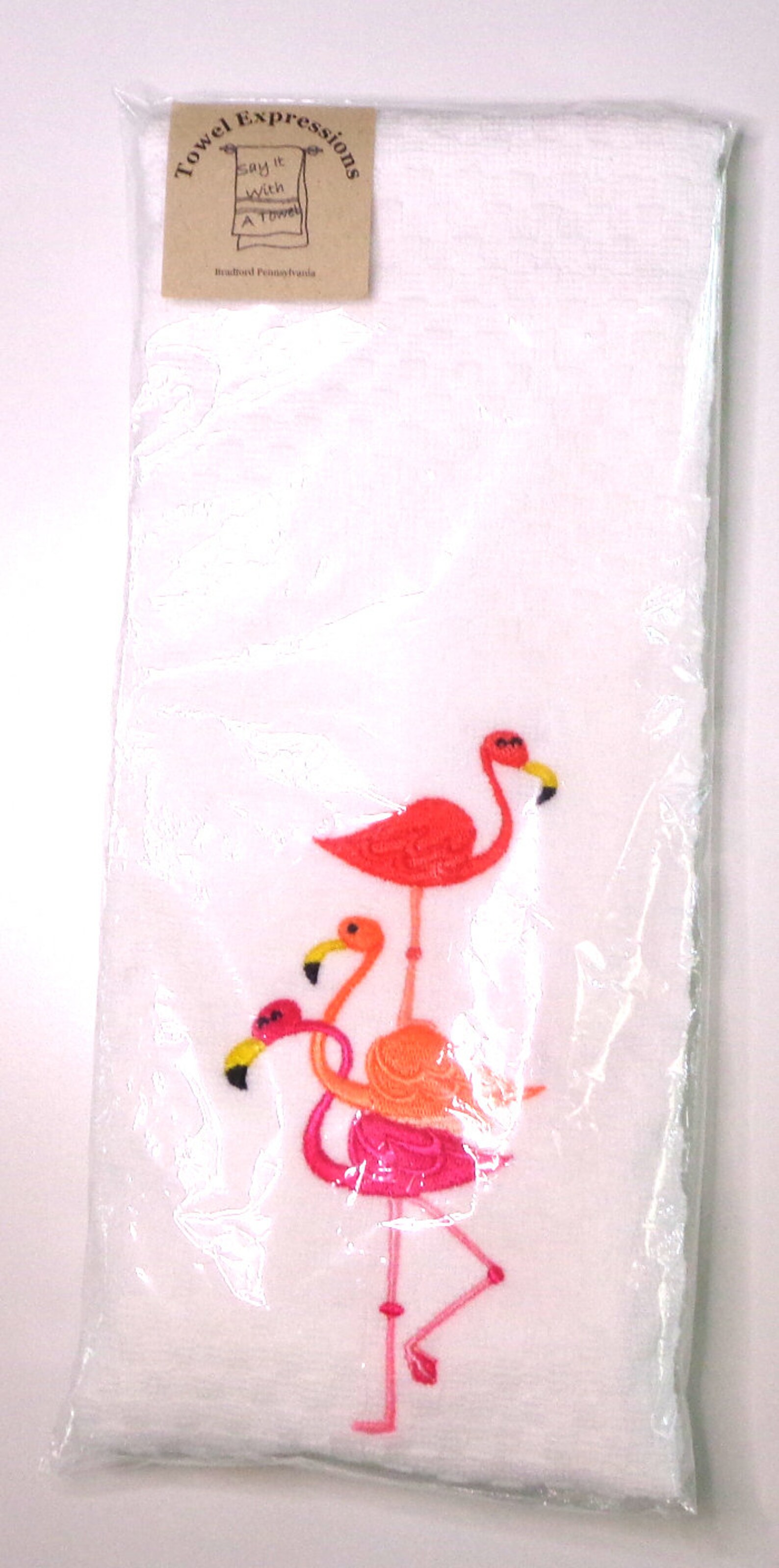 Flamingo Gift Flamingo Kitchen Towel Florida Decor | Etsy