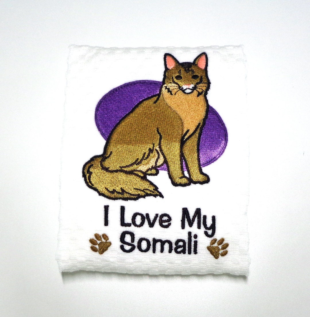 Somali Cat Kitchen Towel Gift - Etsy