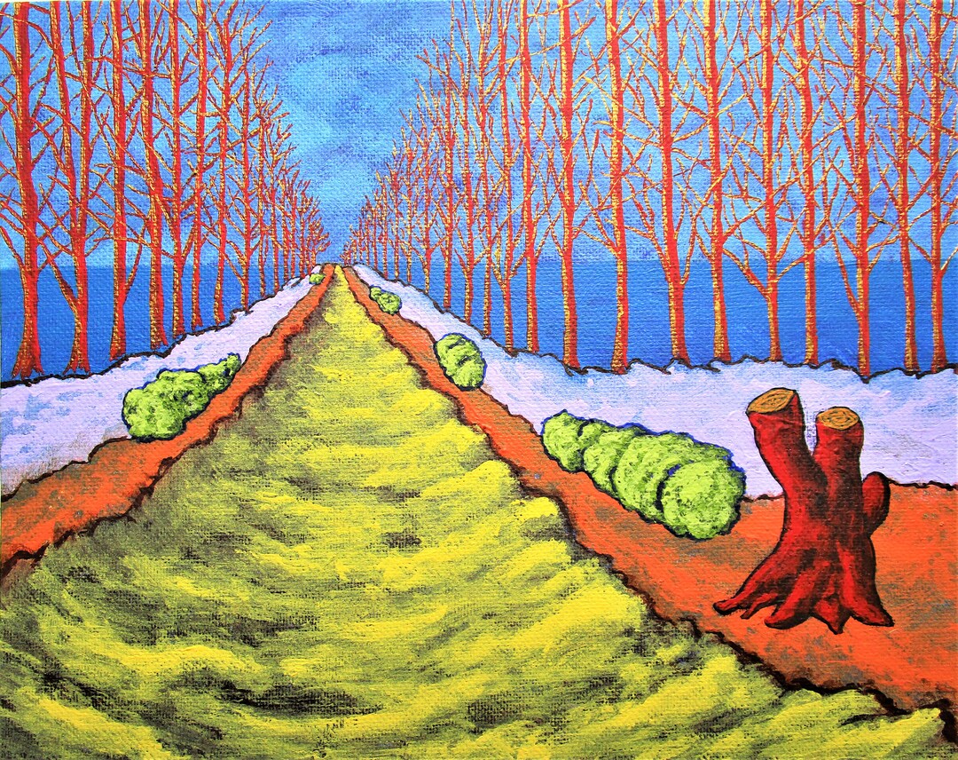 Returning to Civilization (ORIGINAL ACRYLIC PAINTING) 8" X 10" by Mike ...