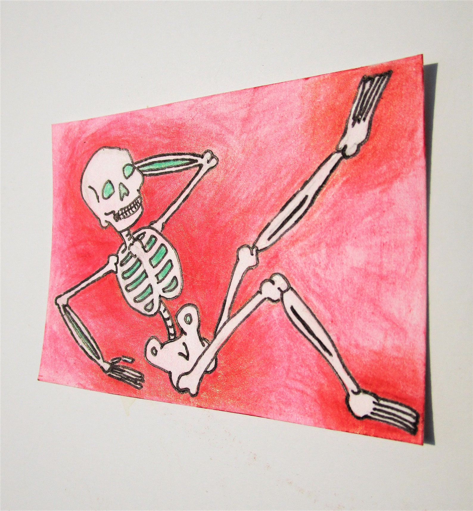 Pin-up Skeleton 526 ARTIST TRADING CARD 2.5 X - Etsy