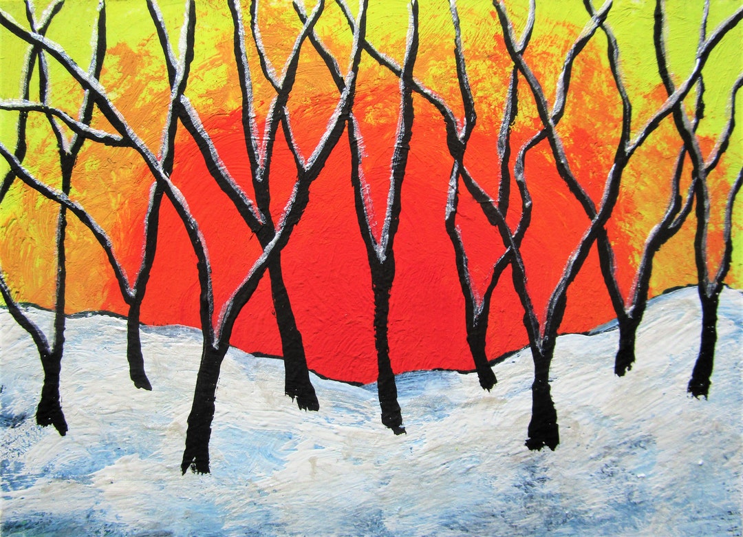 Warmth That Remains (ARTIST TRADING CARDS) 2.5"x3.5" Mike Kraus - Aceo ...