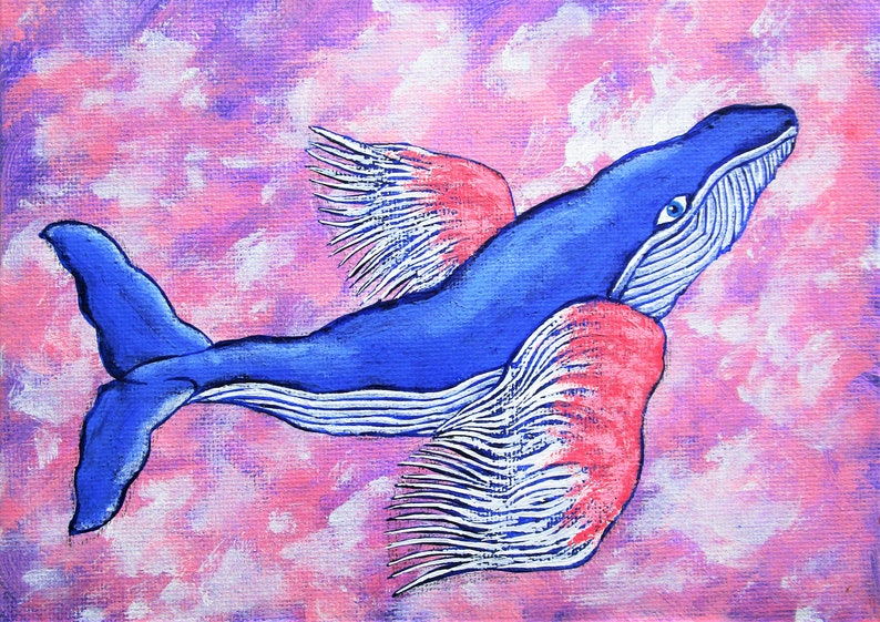 Great Fish of the Northern Deep ORIGINAL ACRYLIC PAINTING - Etsy