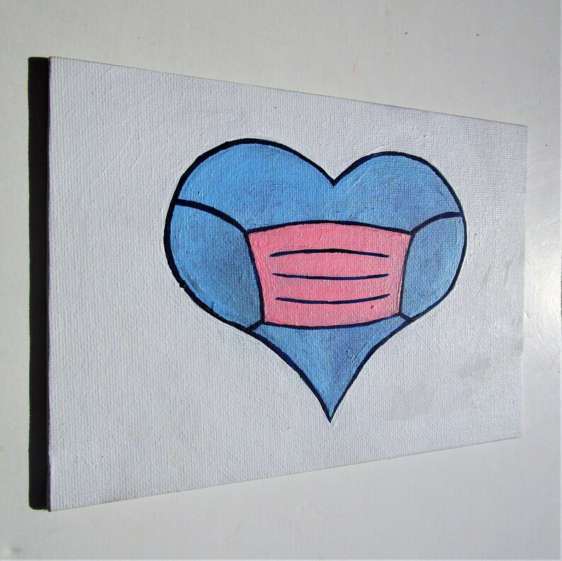 Heart of Hope ORIGINAL ACRYLIC PAINTING 5 X 7 by - Etsy