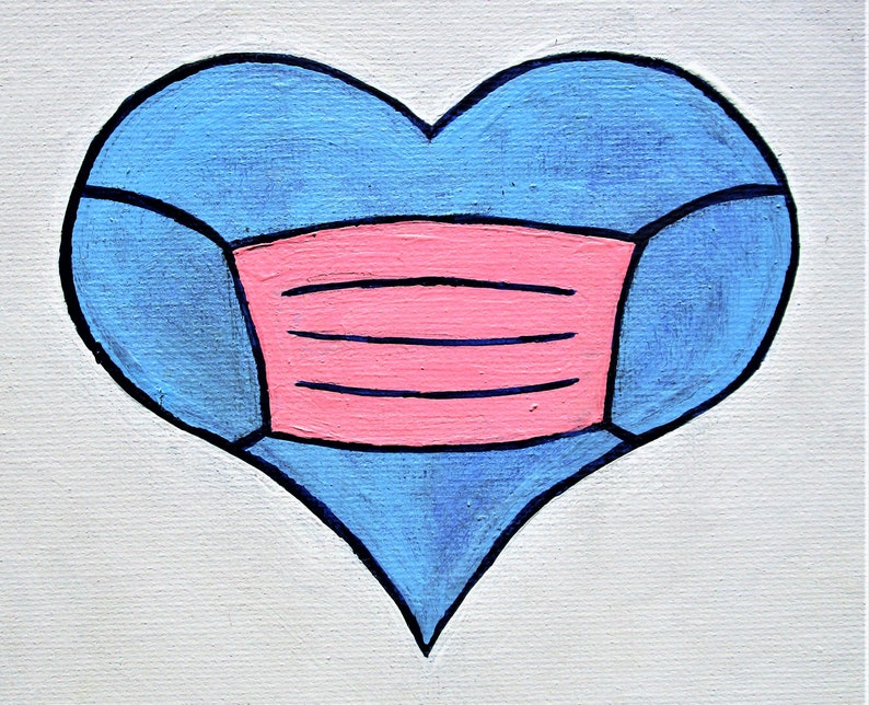 Heart of Hope ORIGINAL ACRYLIC PAINTING 5 X 7 by - Etsy
