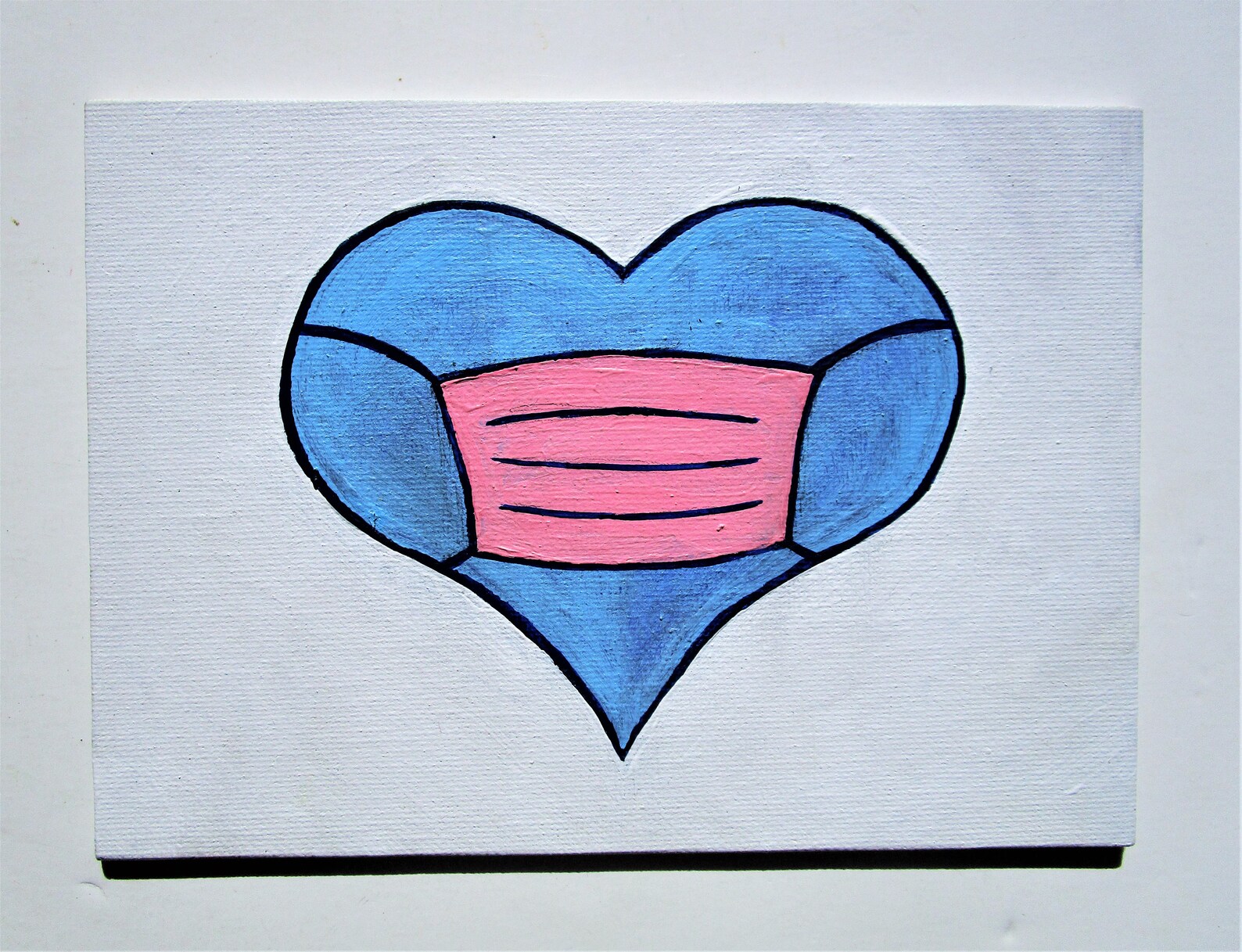 Heart of Hope ORIGINAL ACRYLIC PAINTING 5 X 7 by - Etsy