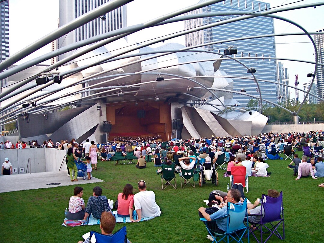 Pritzker Pavilion at Millennium Park Chicago (PHOTO DIGITAL DOWNLOAD ...