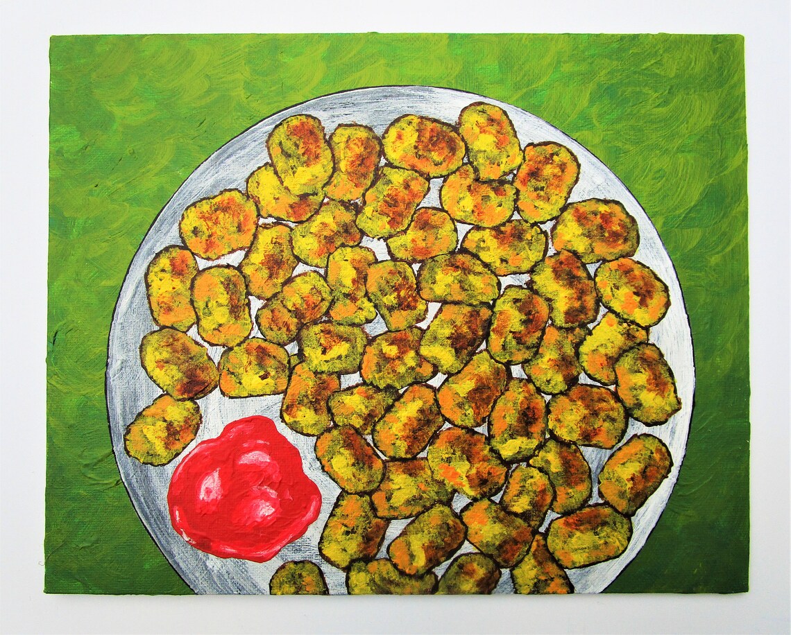 Lots of Tots (ORIGINAL ACRYLIC PAINTING) 8" X 10" by Mike Kraus - Art ...
